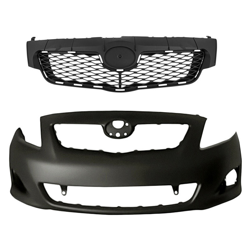 Replacement BNDL-220686 - 2-Piece (Front Bumper Cover, Grille ...