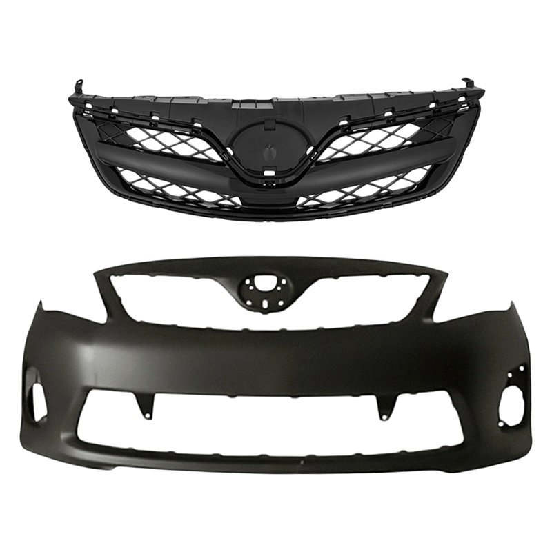 Replacement BNDL-220701 - 2-Piece (Front Bumper Cover, Grille) (CAPA ...