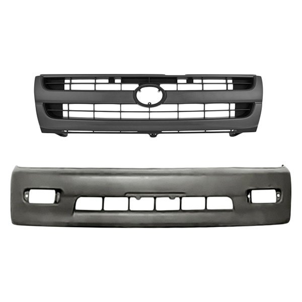 Replacement BNDL-220711 - 2-Piece (Front Bumper Valance, Grille ...