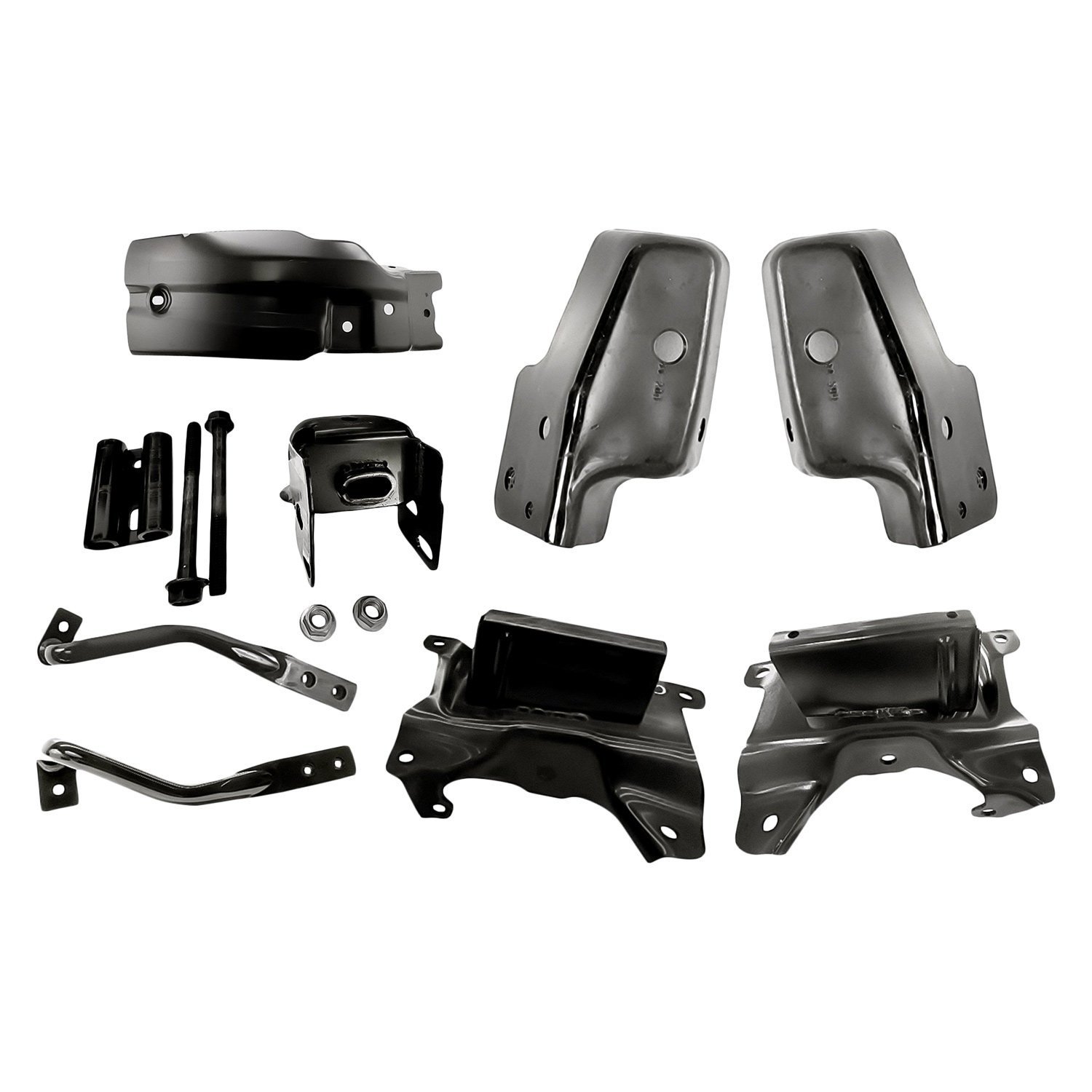 Replacement BNDL-220821 - 8-Piece (Front Bumper Support Bracket, Front ...