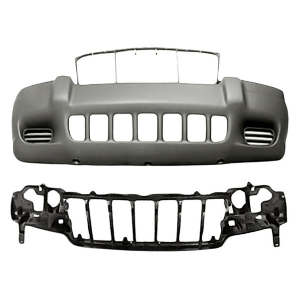 Replacement BNDL-221959 - 2-Piece (Front Bumper Cover, Header Panel ...