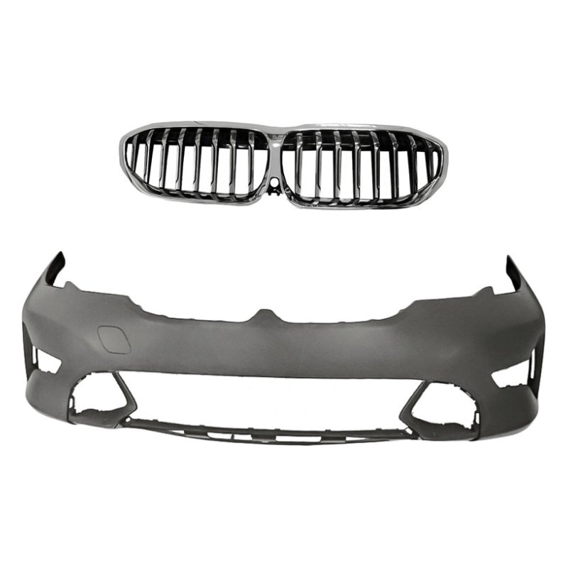 Replacement BNDL-234080 - 2-Piece (Front Bumper Cover, Grille ...