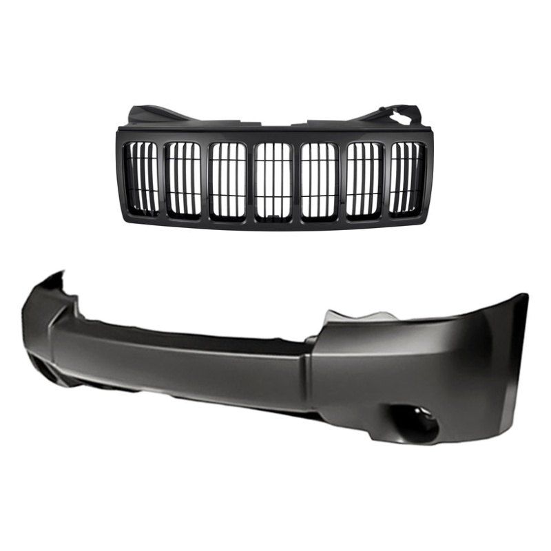 Replacement BNDL-234279 - 2-Piece (Front Bumper Cover, Grille ...