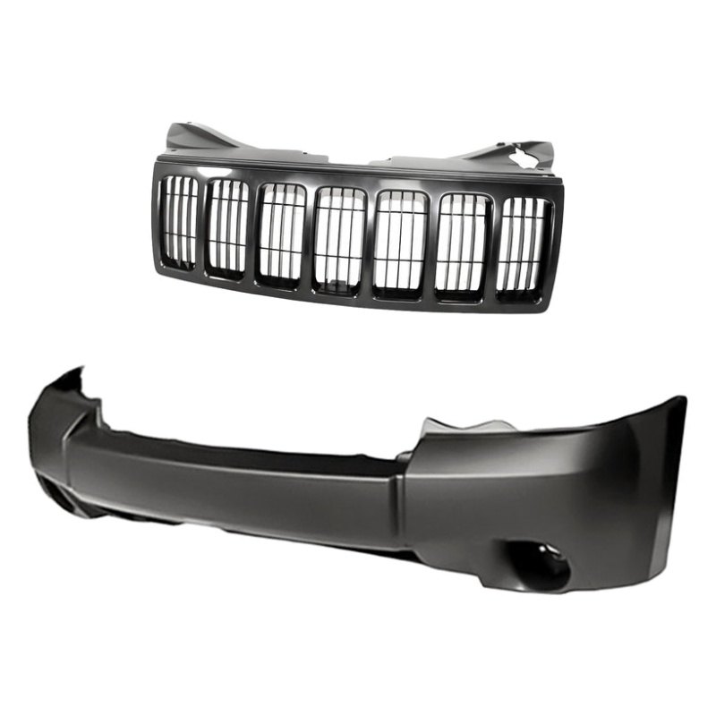 Replacement BNDL-234287 - 2-Piece (Front Bumper Cover, Grille ...