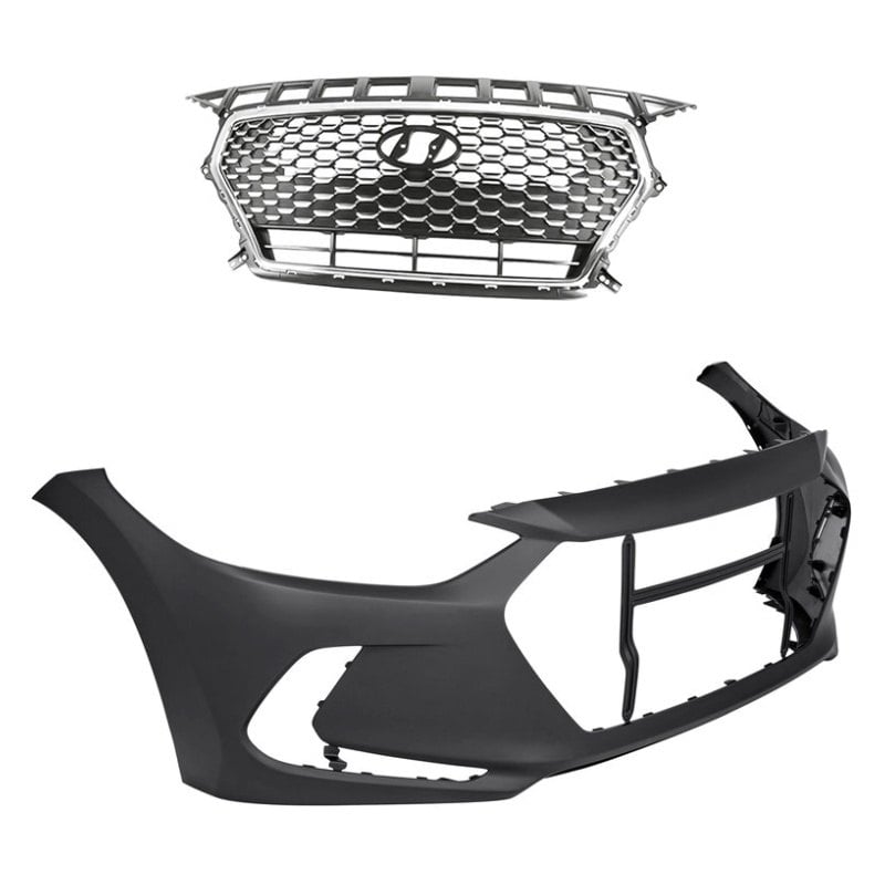 Replacement BNDL-235515 - 2-Piece (Front Bumper Cover, Grille ...