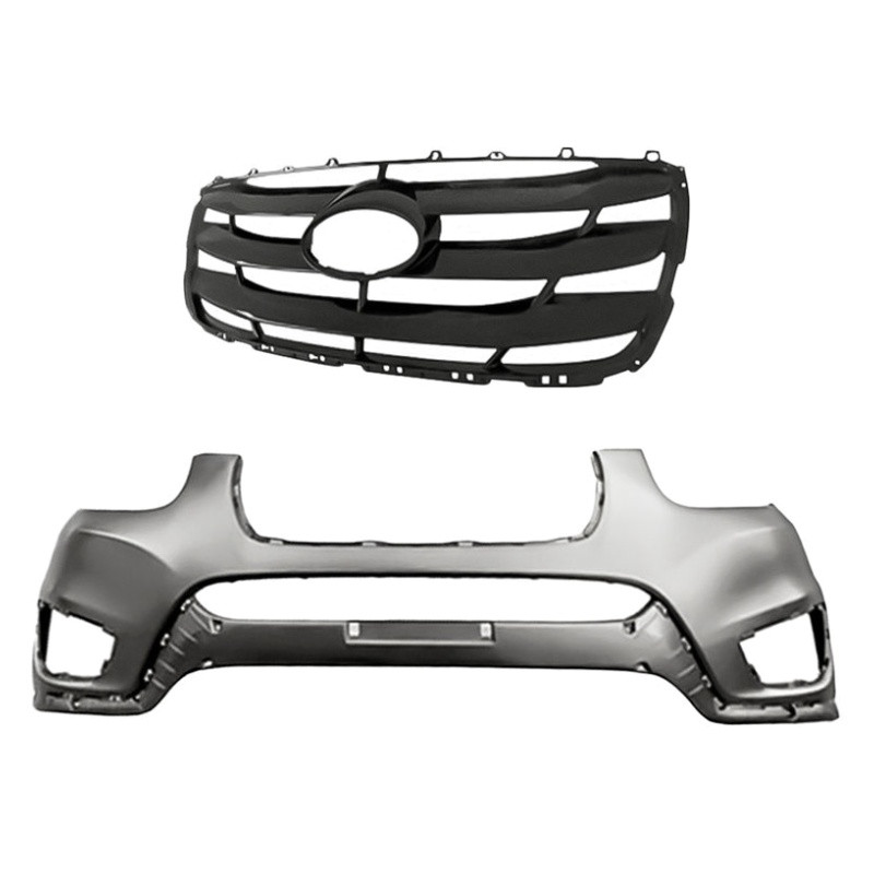 Replacement BNDL-235522 - 2-Piece (Front Bumper Cover, Grille ...