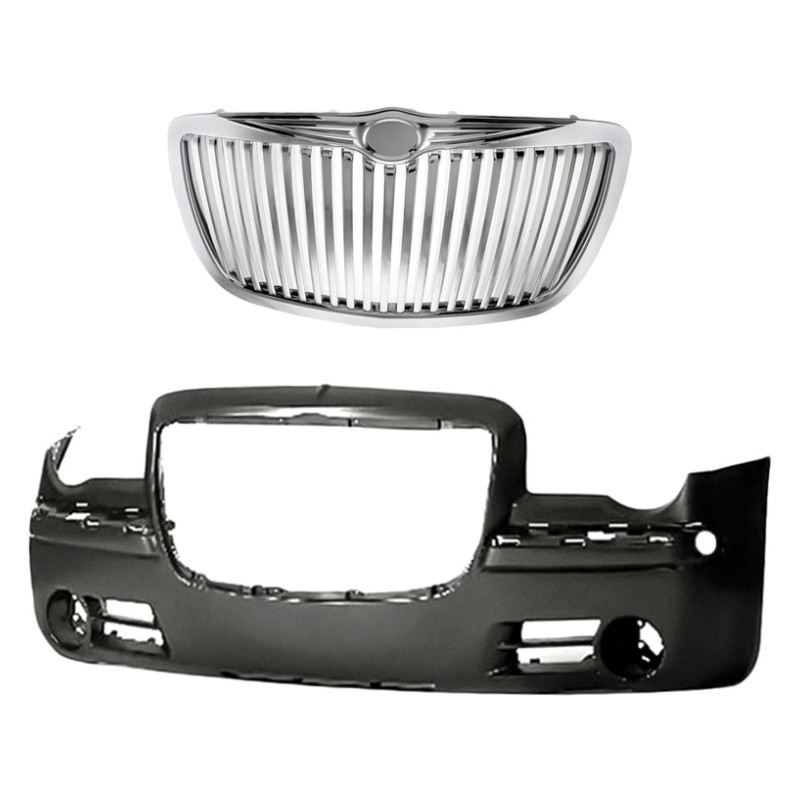 Replacement BNDL-235662 - 2-Piece (Front Bumper Cover, Grille ...