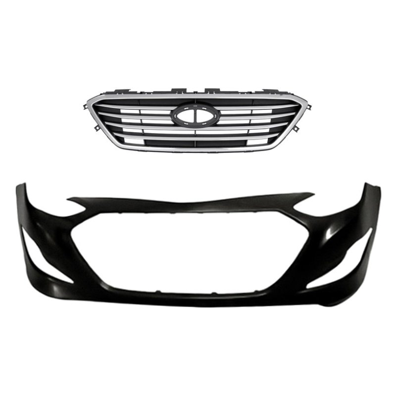 Replacement BNDL-236344 - 2-Piece (Front Bumper Cover, Grille ...