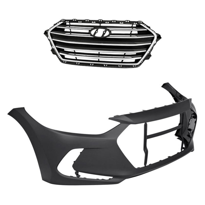 Replacement BNDL-236460 - 2-Piece (Front Bumper Cover, Grille) (CAPA ...
