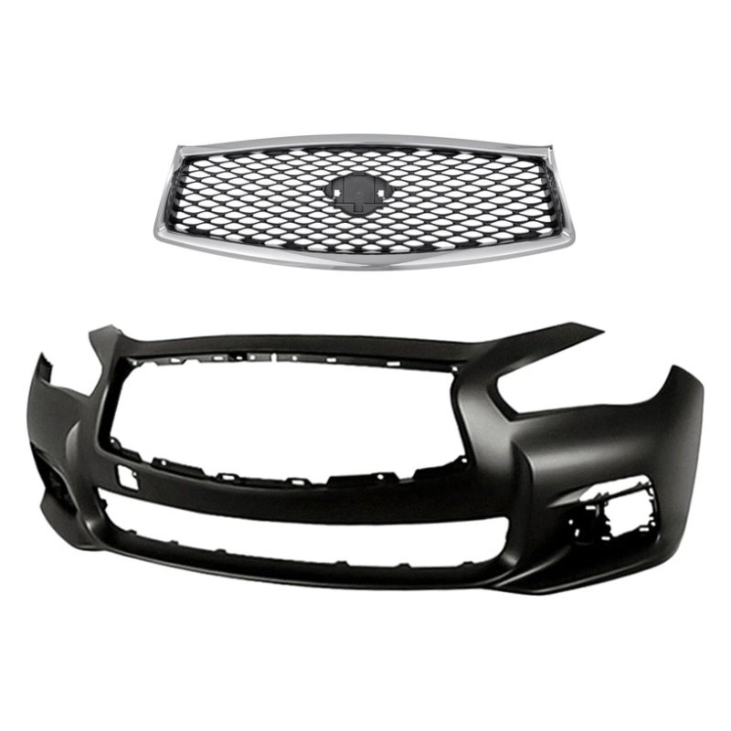 Replacement BNDL-236717 - 2-Piece (Front Bumper Cover, Grille ...