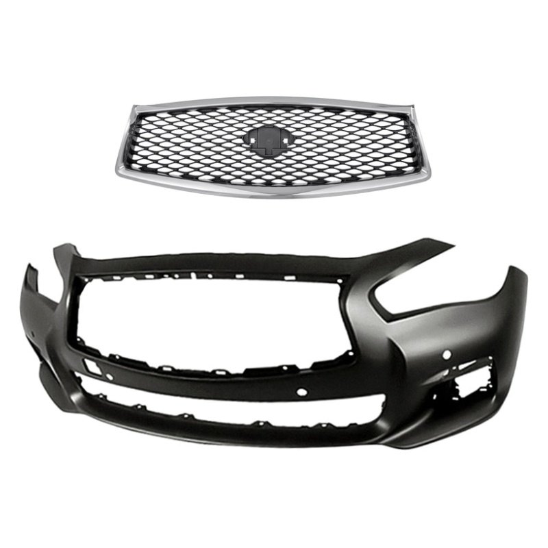 Replacement BNDL-236718 - 2-Piece (Front Bumper Cover, Grille ...