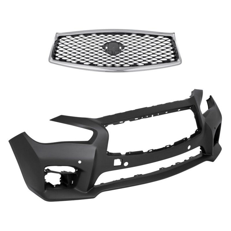 Replacement BNDL-236723 - 2-Piece (Front Bumper Cover, Grille ...