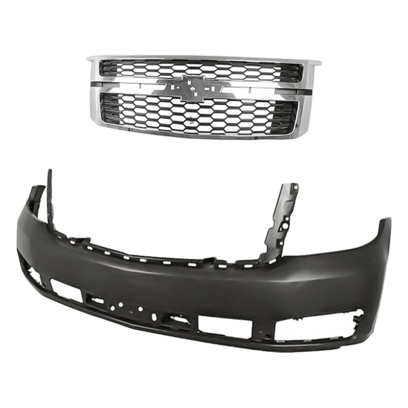 Replacement BNDL-237473 - 2-Piece (Front Bumper Cover, Grille) (CAPA ...