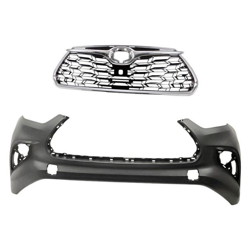 Replacement BNDL-237921 - 2-Piece (Front Bumper Cover, Grille ...