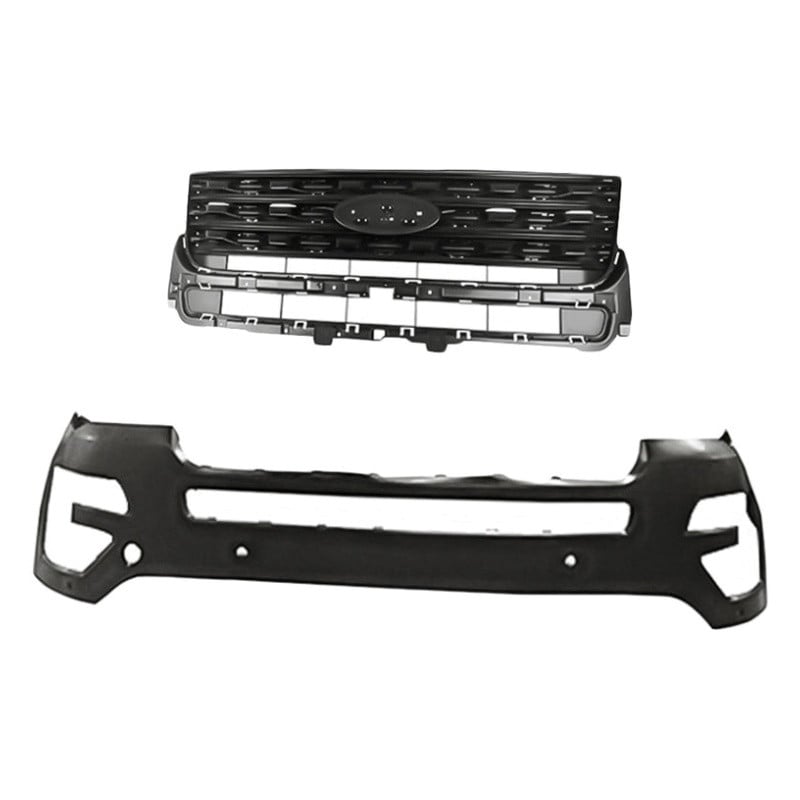 Replacement BNDL-238145 - 2-Piece (Front Bumper Cover, Grille ...