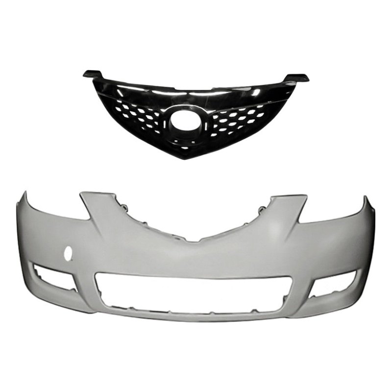 Replacement BNDL-238323 - 2-Piece (Front Bumper Cover, Grille ...