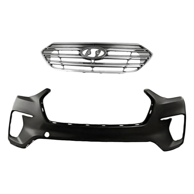 Replacement BNDL-238796 - 2-Piece (Front Bumper Cover, Grille ...
