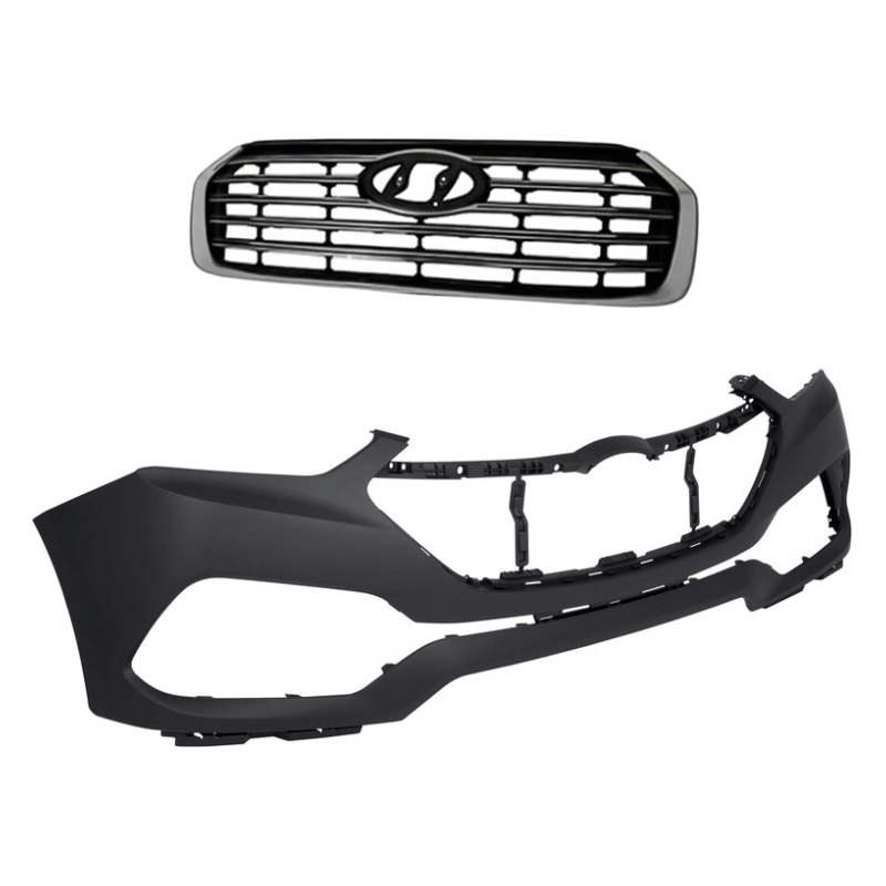 Replacement BNDL-238798 - 2-Piece (Front Bumper Cover, Grille ...