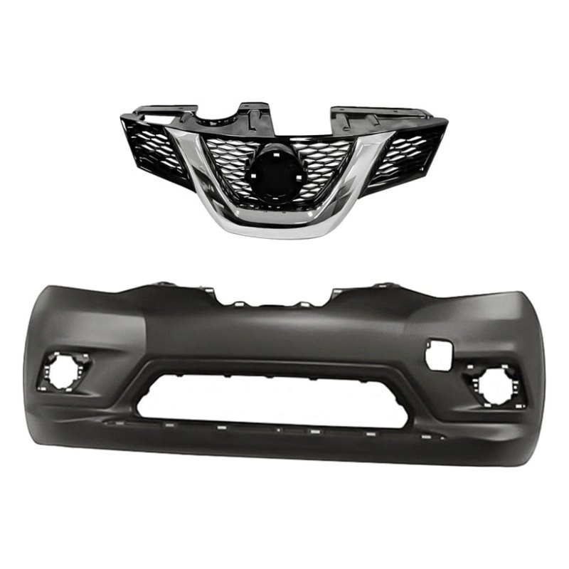 Replacement BNDL-240121 - 2-Piece (Front Bumper Cover, Grille ...