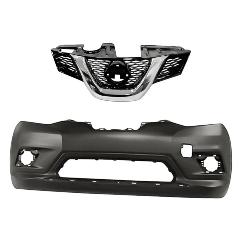 Replacement BNDL-240124 - 2-Piece (Front Bumper Cover, Grille ...