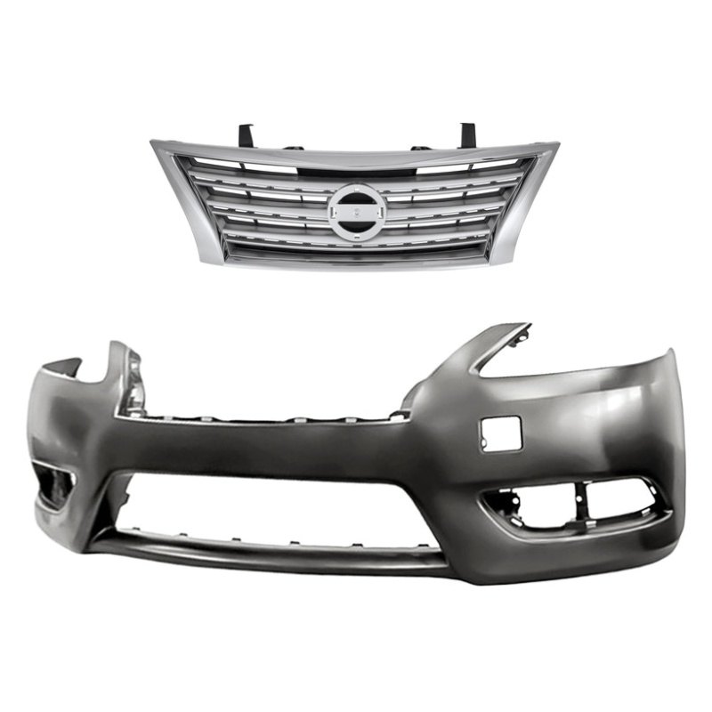 Replacement BNDL-240188 - 2-Piece (Front Bumper Cover, Grille ...