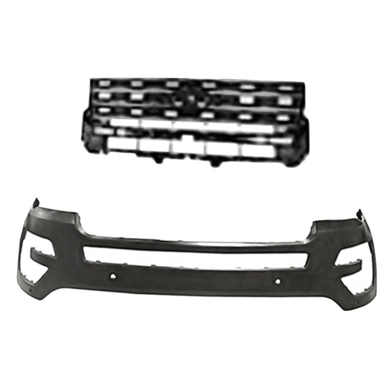 Replacement BNDL-240486 - 2-Piece (Front Bumper Cover, Grille) (CAPA ...