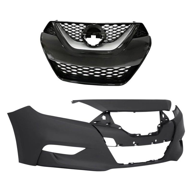 Replacement BNDL-240594 - 2-Piece (Front Bumper Cover, Grille ...