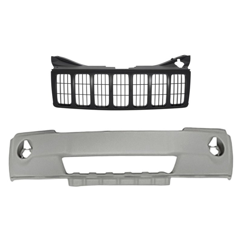 Replacement BNDL-240825 - 2-Piece (Front Bumper Cover, Grille ...