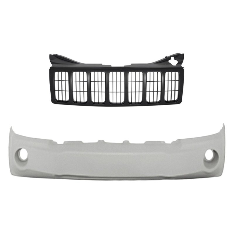 Replacement BNDL-240826 - 2-Piece (Front Bumper Cover, Grille ...