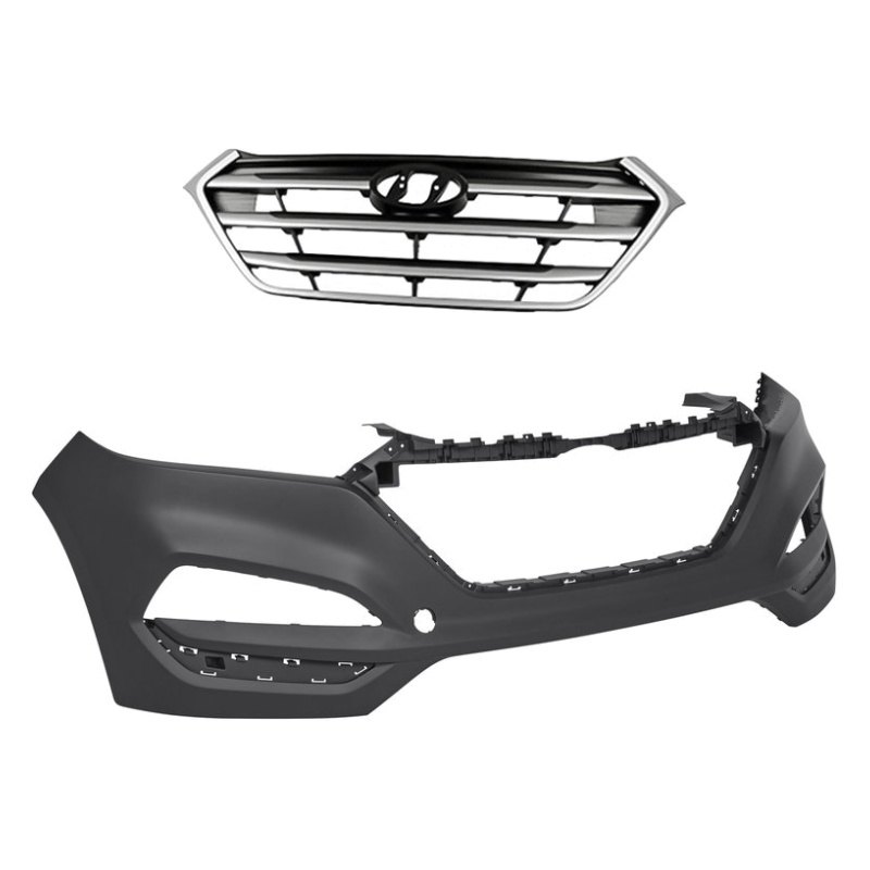 Replacement BNDL-240869 - 2-Piece (Front Bumper Cover, Grille) (CAPA ...