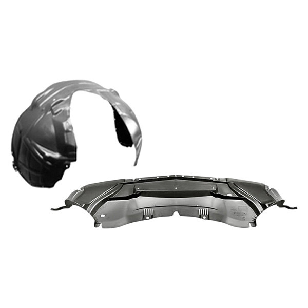 Replacement BNDL-9308 - 2-Pc Underbody Engine Splash Shield Kit