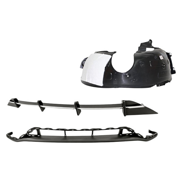 Replacement BNDL-95058 - 3-Pc Front Bumper Cover Kit