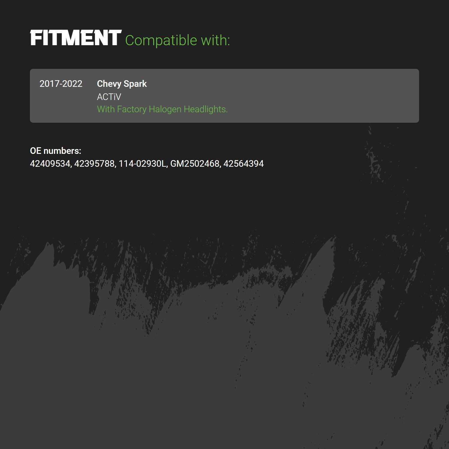 Replacement ID0001AA1428R00 - Driver Side Headlight (Standard Line)