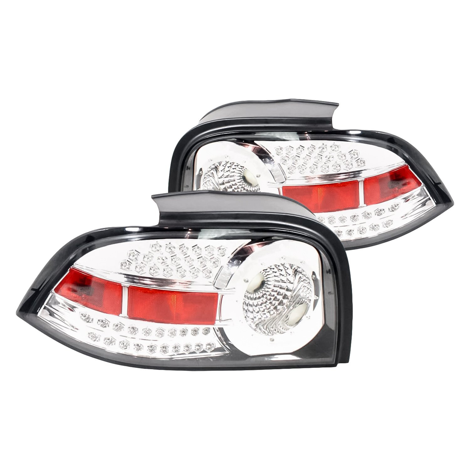 Replacement ID0002AA0127P02 - Chrome LED Tail Lights
