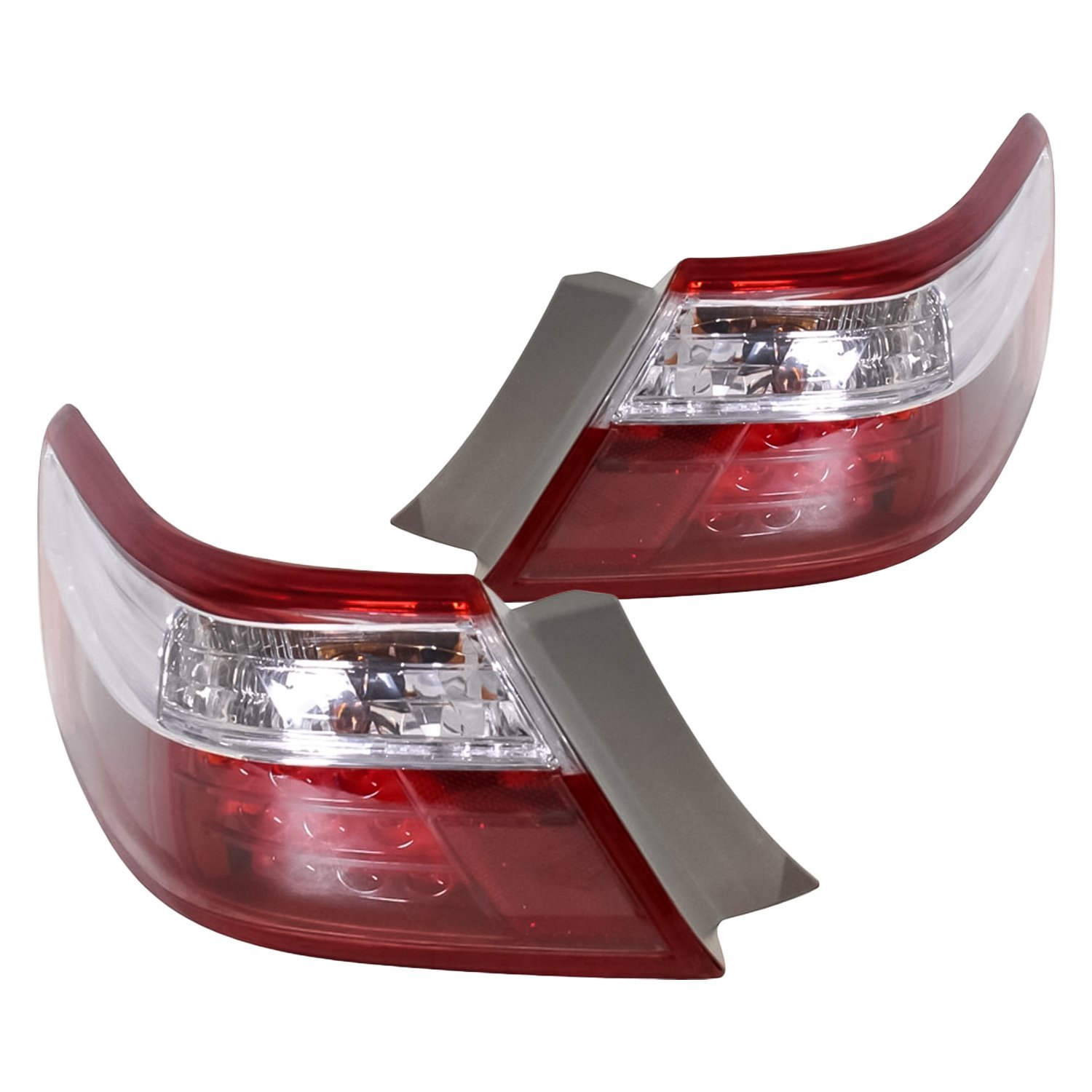 Replacement ID0002AA0319P02 - Outer Chrome/Red LED Tail Lights