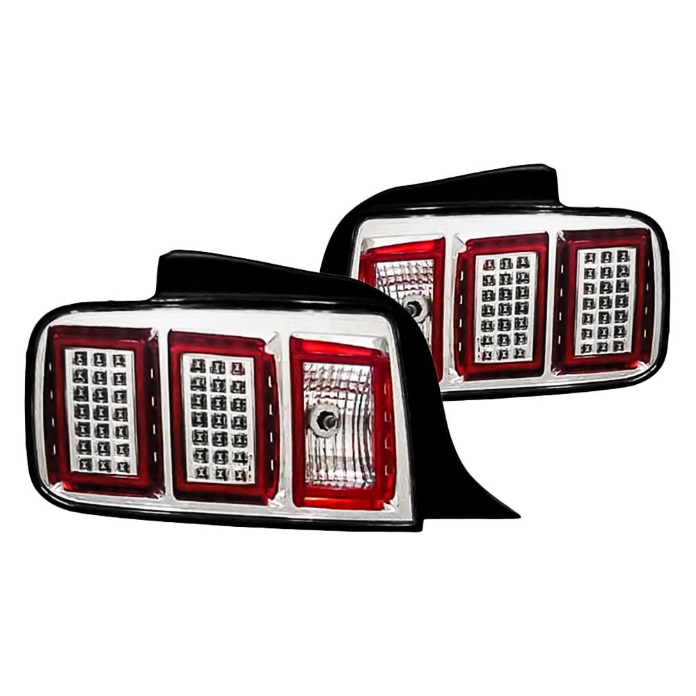 Replacement ID0002AA0349P02 - Chrome LED Tail Lights