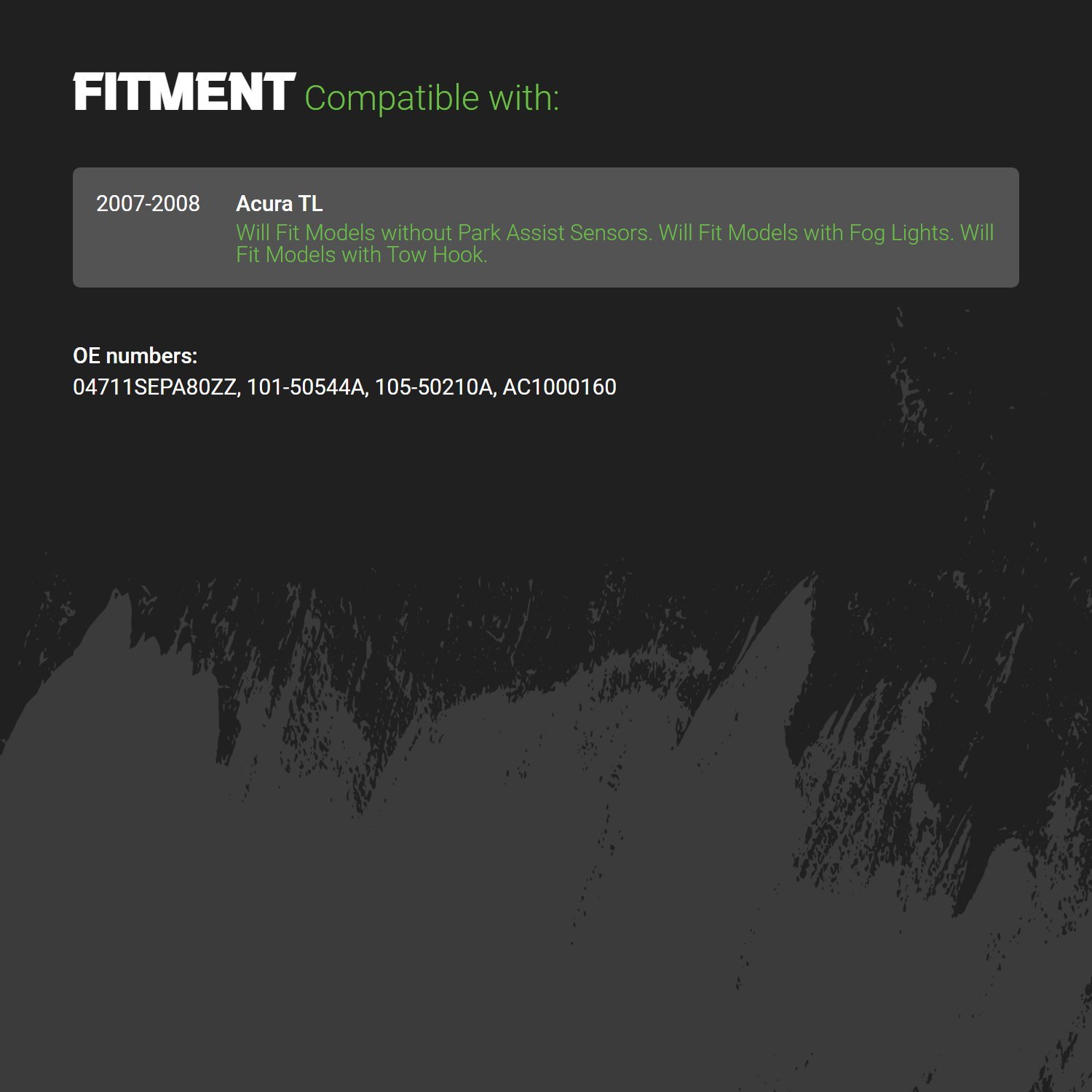 Replacement ID0004AA0032R00 - Front Bumper Cover (Standard Line)