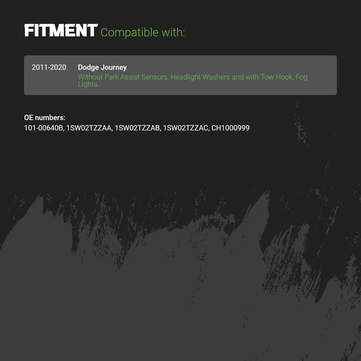 Replacement ID0004AA0920R00 - Front Bumper Cover (Standard Line)