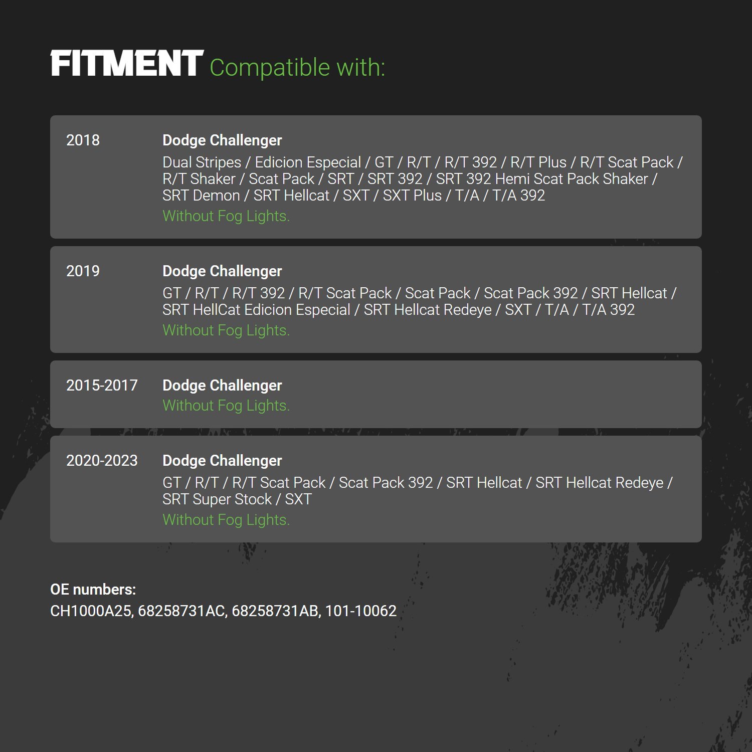 Replacement ID0004AA0942R00 - Front Bumper Cover (Standard Line)