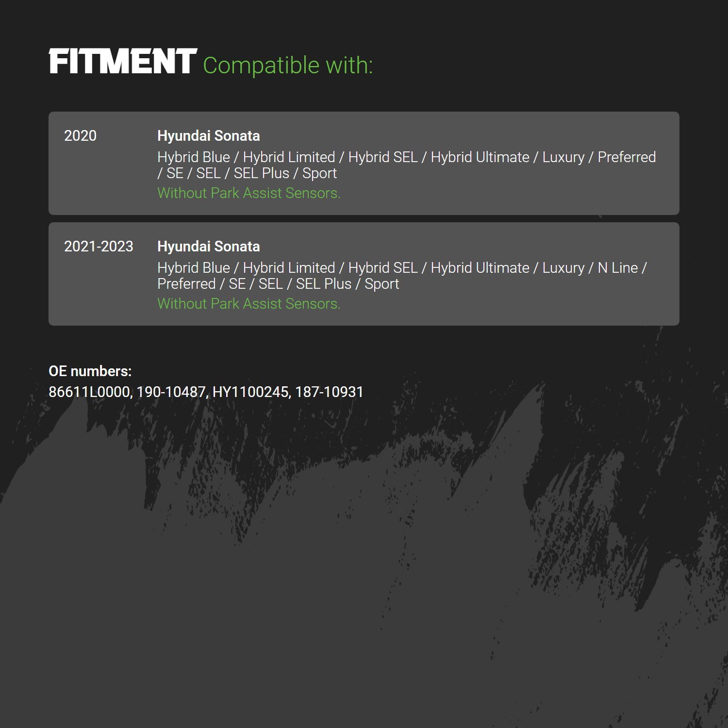 Replacement ID0004AA3165R00 - Rear Bumper Cover (Standard Line)