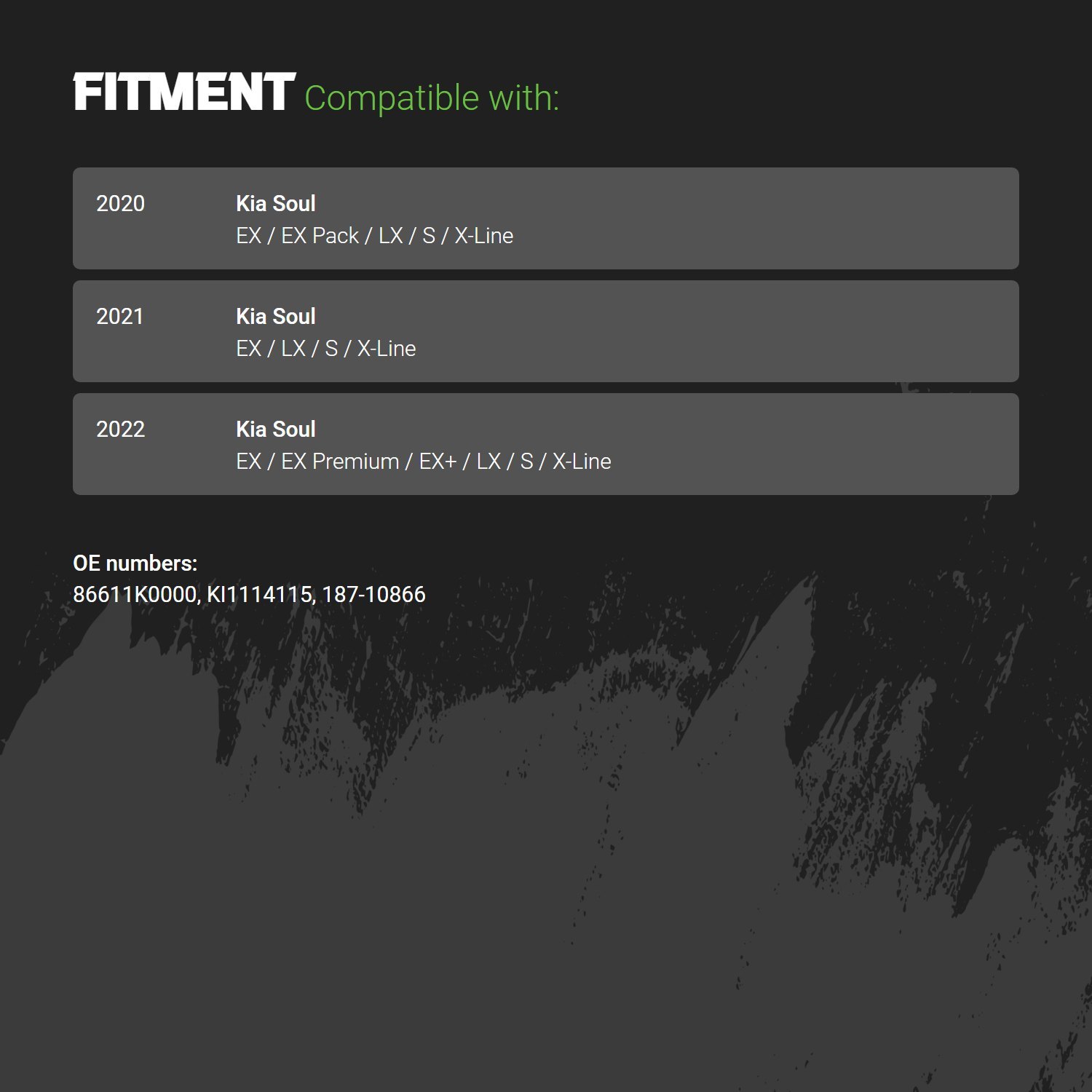 Replacement ID0004AA3513C00 - Rear Upper Bumper Cover (CAPA Certified)