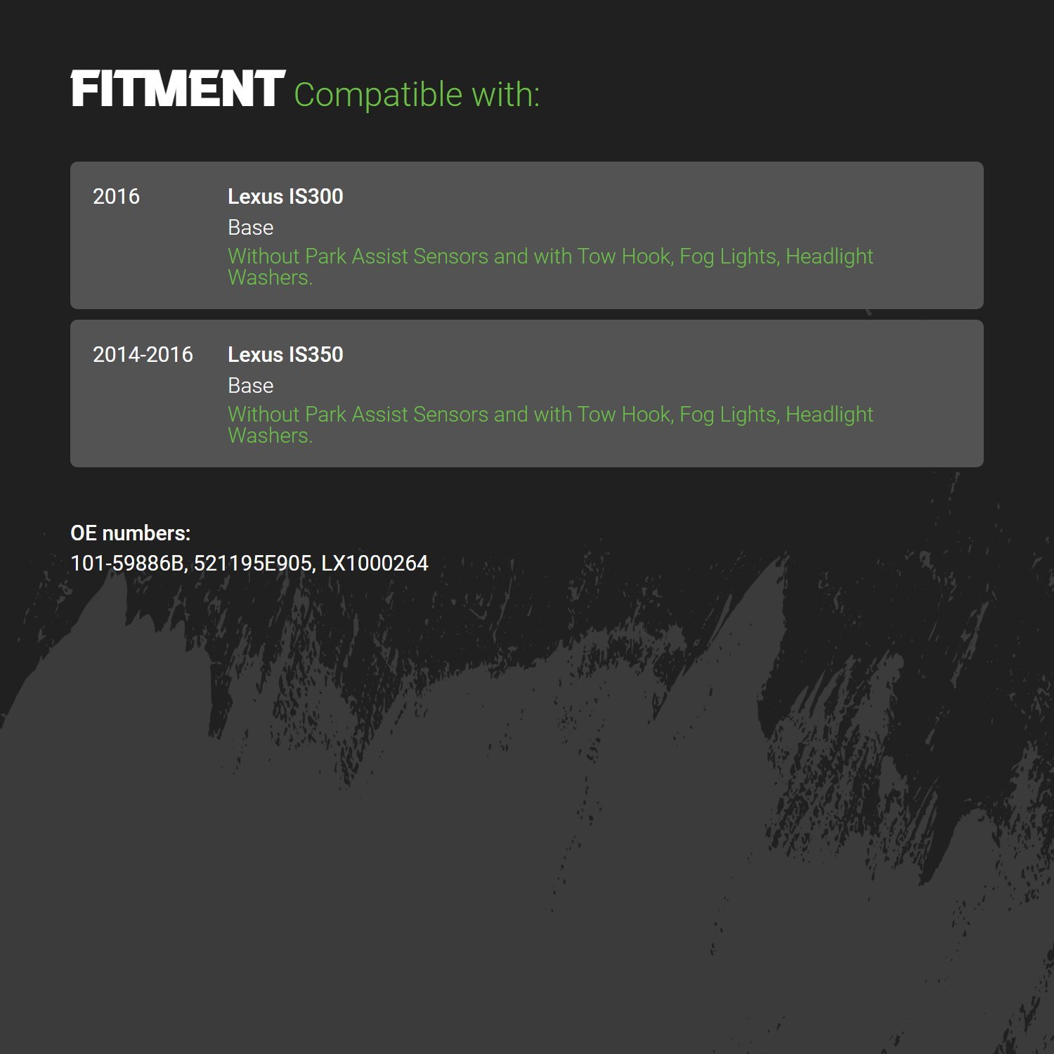 Replacement ID0004AA3639R00 - Front Bumper Cover (Standard Line)