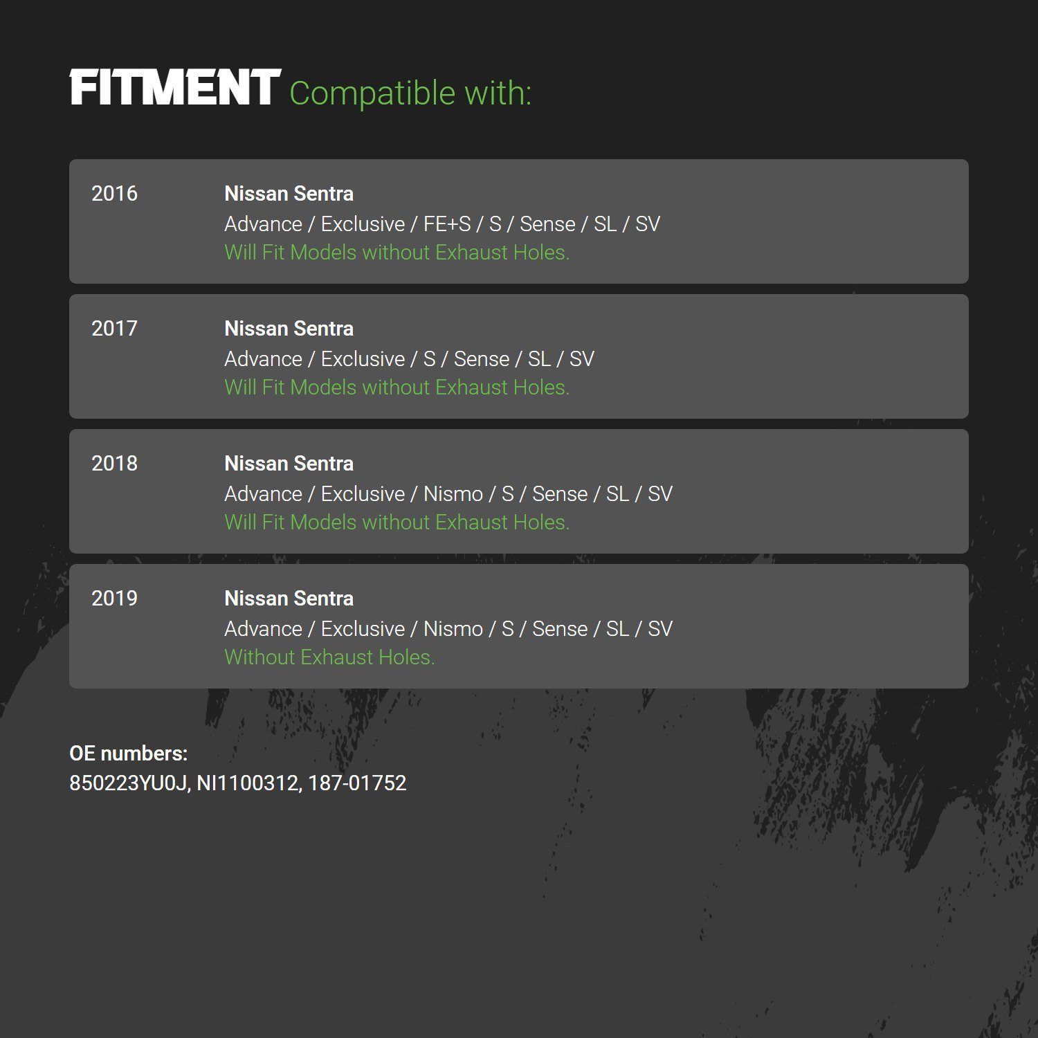 Replacement ID0004AA4952R00 - Rear Bumper Cover (Standard Line)