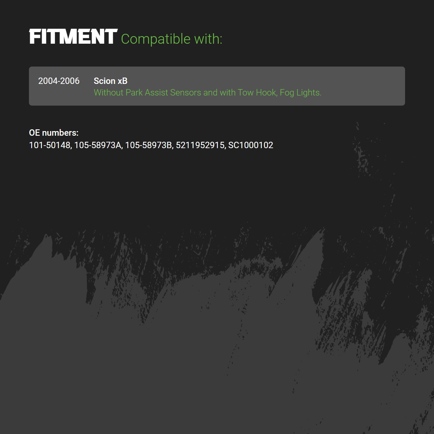 Replacement ID0004AA5053R00 - Front Bumper Cover (Standard Line)