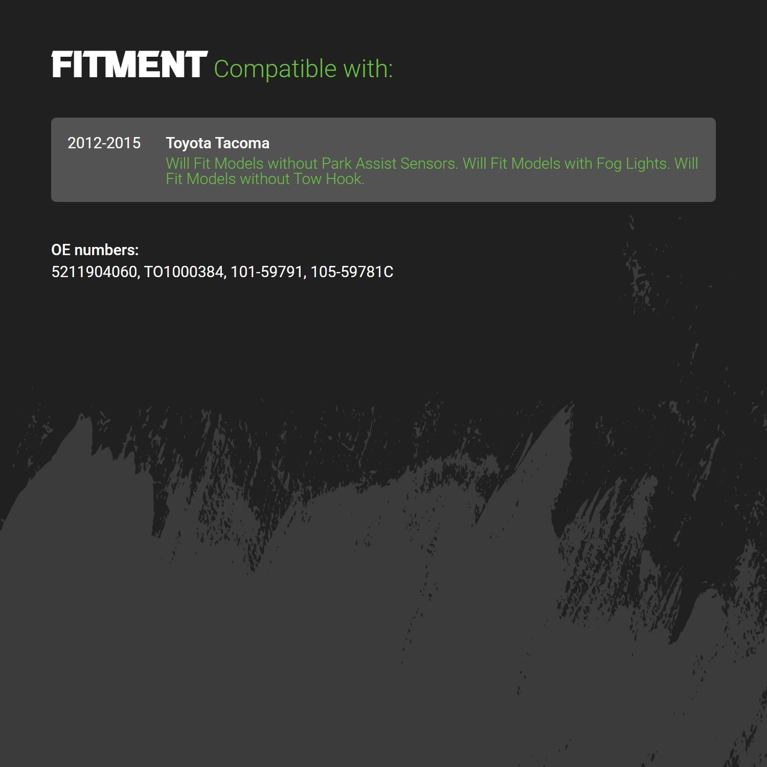 Replacement ID0004AA5388R00 - Front Bumper Cover (Standard Line)