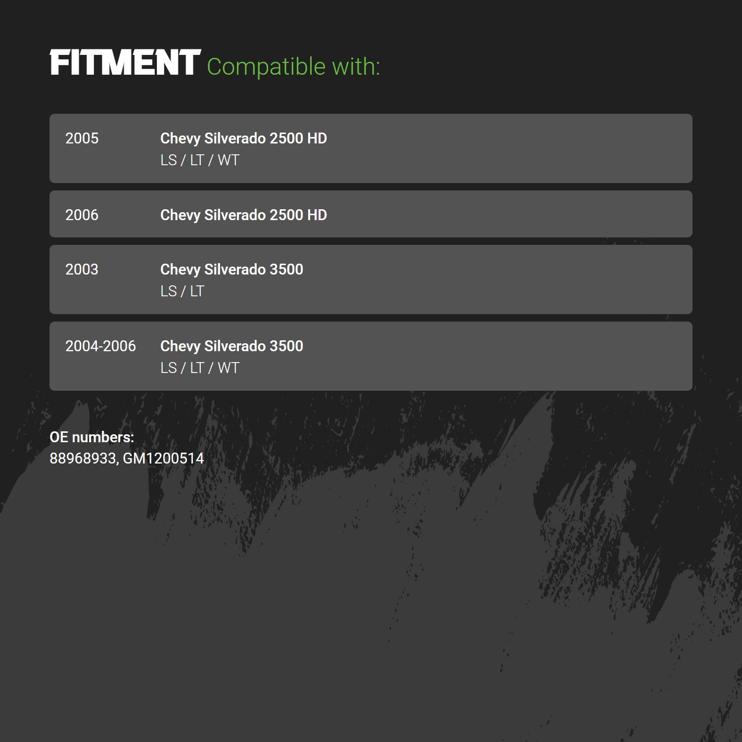 Replacement ID0006AA1017R00 - Grille (Standard Line)