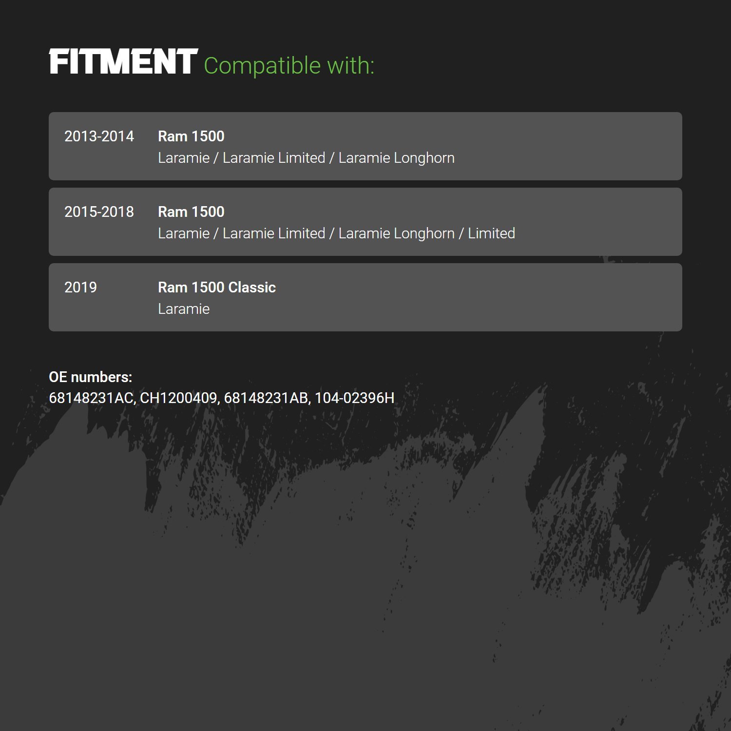 Replacement ID0006AA1503C00 - Grille (CAPA Certified)