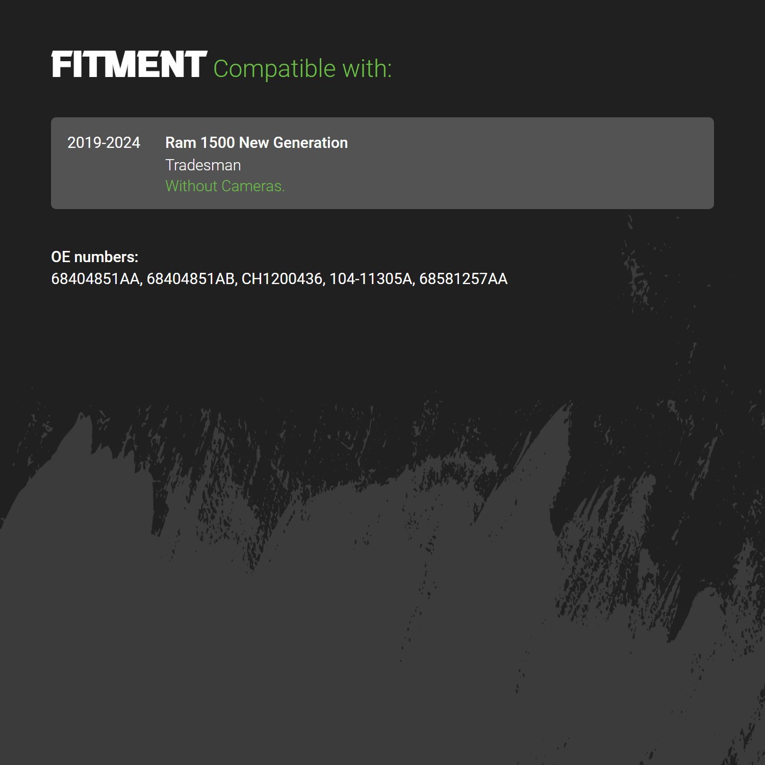 Replacement ID0006AA1505C00 - Grille (CAPA Certified)