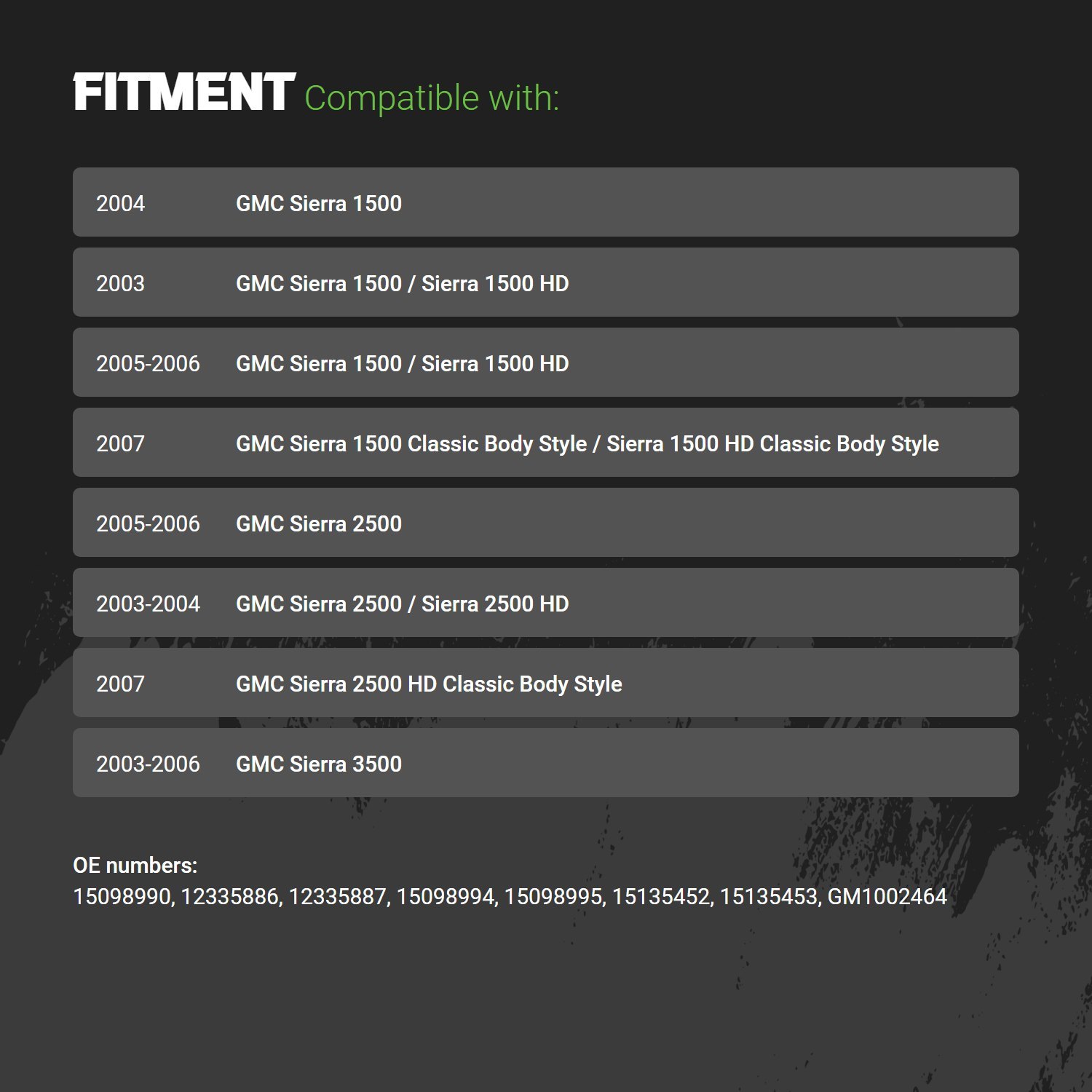 Replacement ID0007AA0348R00 - Front Bumper Face Bar (Standard Line)