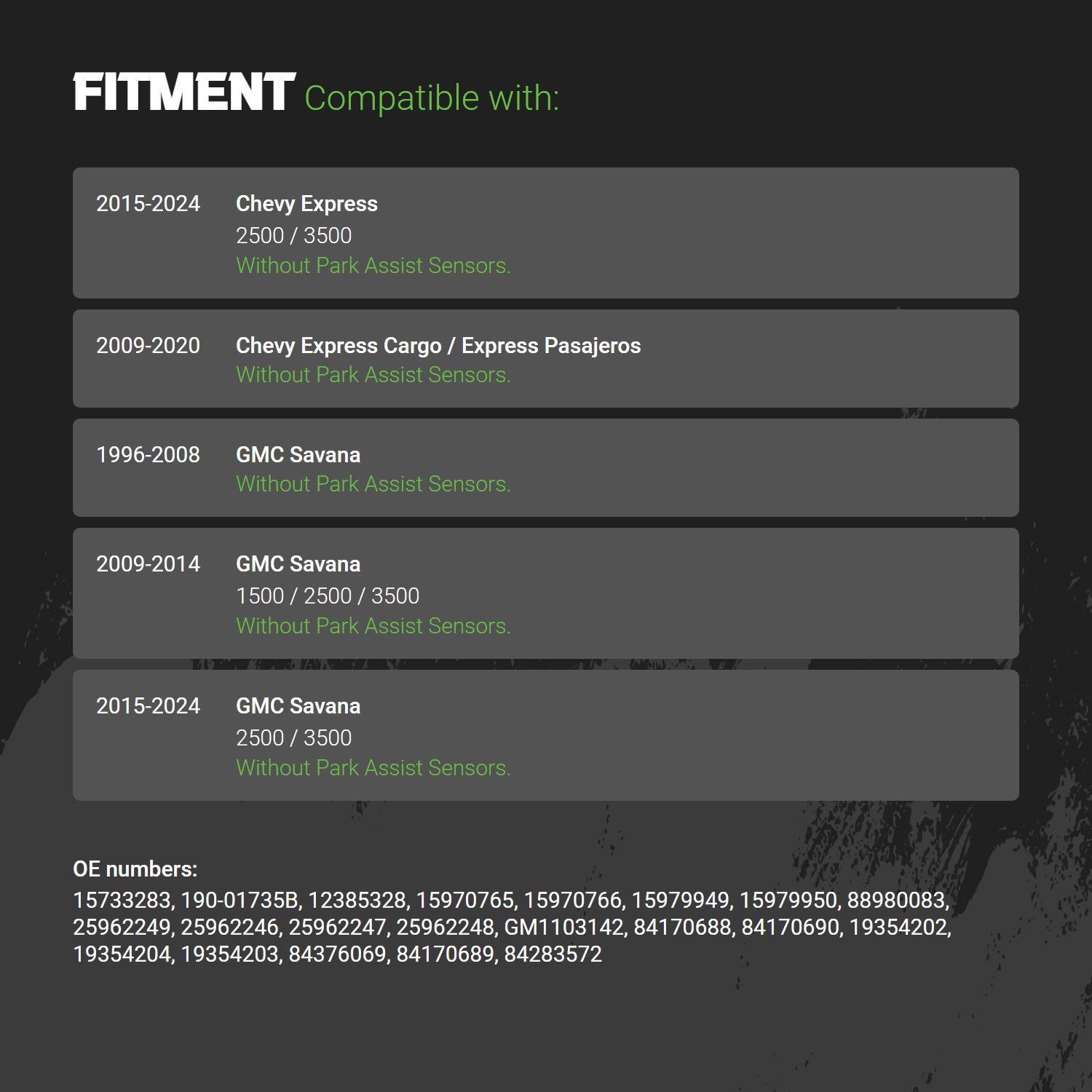 Replacement ID0011AA0263R00 - Rear Step Bumper Assembly (Standard Line)